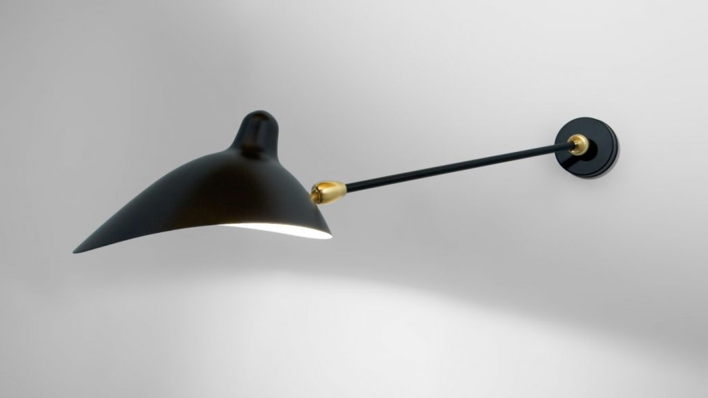 APPLIQUE 1 BRAS DROIT DOUBLE ROTULE - SERGE MOUILLE